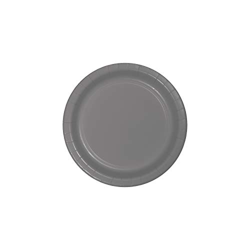 Creative Converting 339639 DINNER PLATE, 9 in, 24 ct, Gray