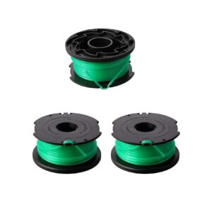 thten sf-080 string trimmer spool line compatible with black and decker sf-080-bkp 20ft 0.080" gh3000 lst540 gh3000r lst540b weed eater auto feed single line with 90583594 cap covers parts