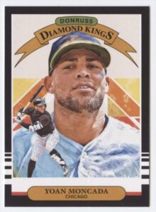 2019 donruss #9 yoan moncada chicago white sox diamond kings baseball card