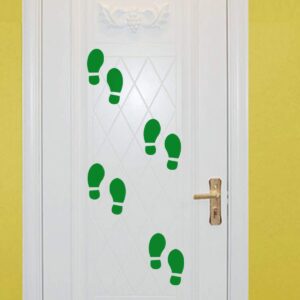 20 Pairs 40 Prints Green Kids Size Shoes Footprint Stickers Decals for Floor Wall Stairs to Guide Directions Celebrate St. Patrick's Day by SKYCOOOOL