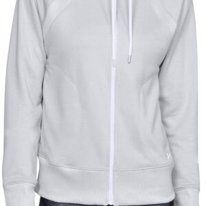 Under Armour Women's Dockside Fish Full Zip, Halo Gray (014)/White, X-Small