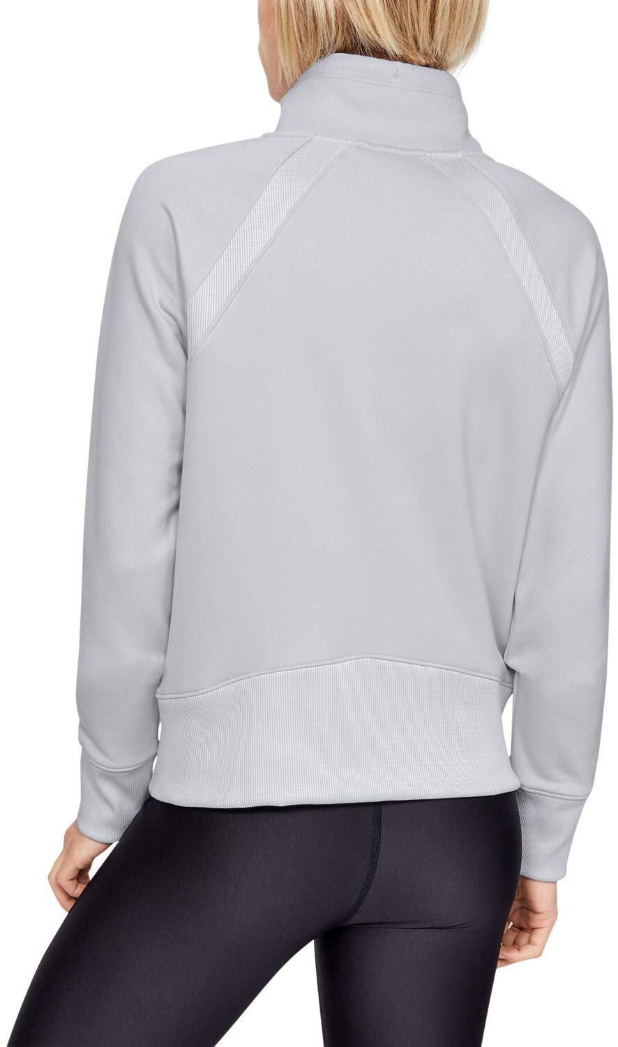 Under Armour Women's Dockside Fish Full Zip, Halo Gray (014)/White, X-Small