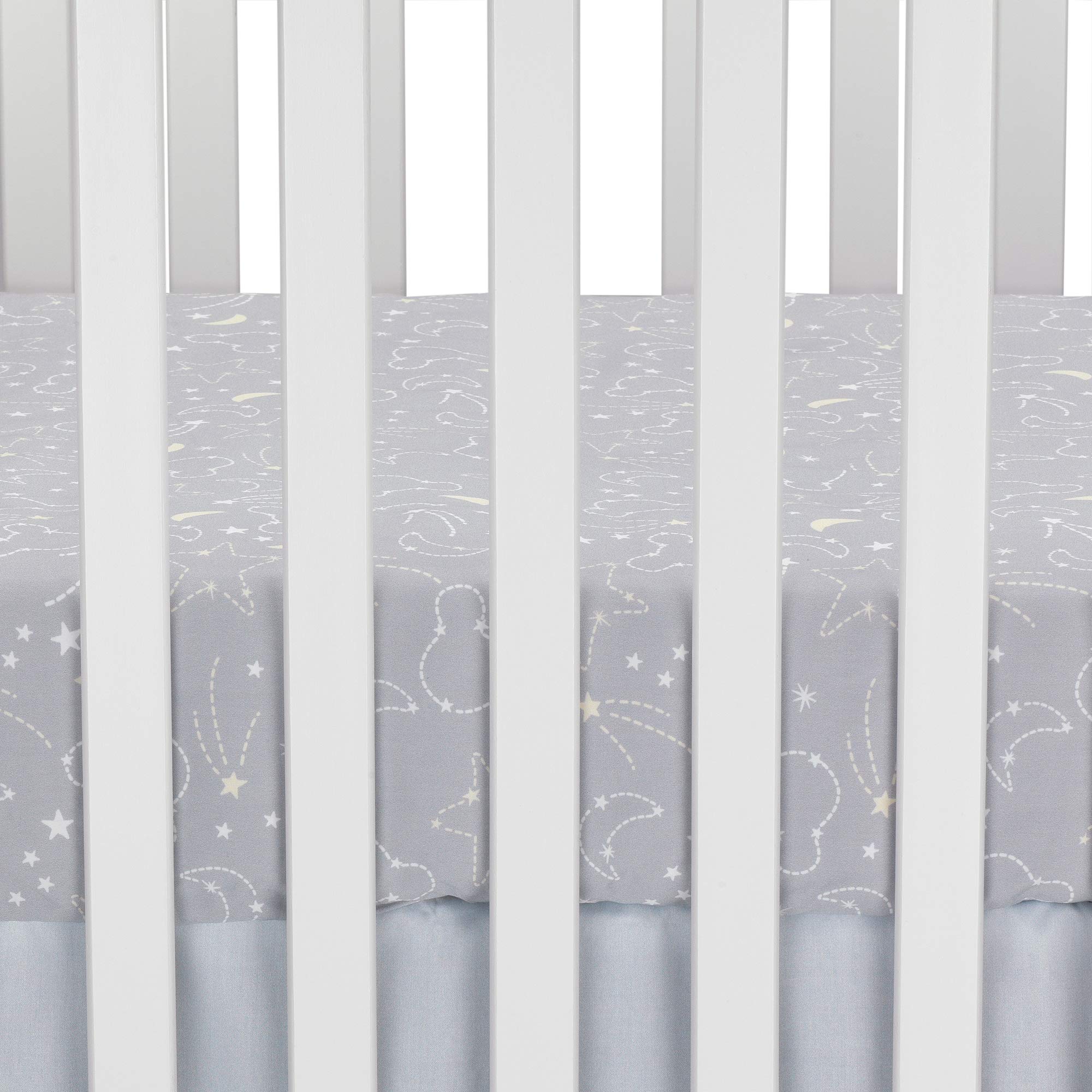 Lambs & Ivy Mickey Mouse 4Piece Crib Bedding Set, Gray