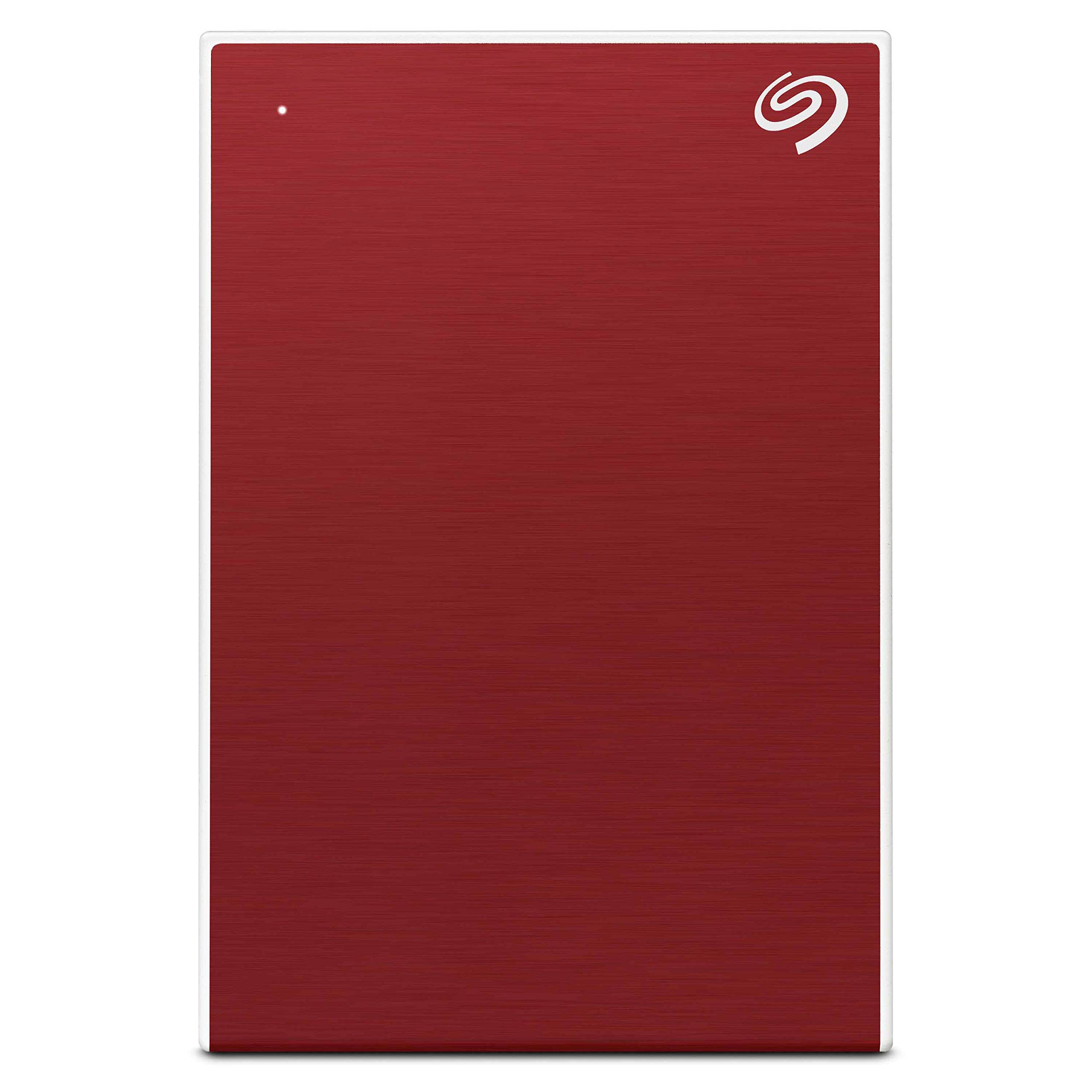 Seagate 2TB Backup Plus Slim USB 3.0 Portable 2.5 Inch External Hard Drive for PC and Mac (Red)