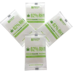 Humidity Packs (10 Pack / 8 Grams), 62-Percent RH FreshDank | 2-Way Control That Keeps Your Product Fresher for Longer by Essential Values