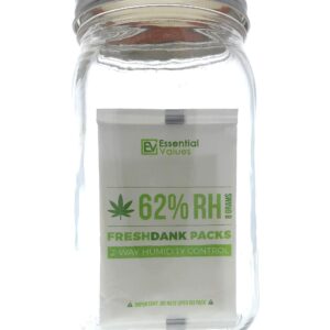 Humidity Packs (10 Pack / 8 Grams), 62-Percent RH FreshDank | 2-Way Control That Keeps Your Product Fresher for Longer by Essential Values