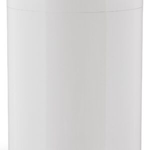 Safco Open-Top Modern Trash Can, Durable & Puncture-Resistant Stainless Steel, 30 Gallon, White