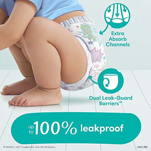 Pampers Easy Ups Pull On Training Pants Boys and Girls, 3T-4T, One Month Supply (124 Count) with Sensitive Water Based Baby Wipes 6X Pop-Top Packs (336 Count)