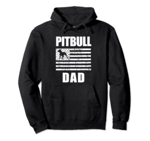 proud pitbull dad american bully men's hoodie sweater