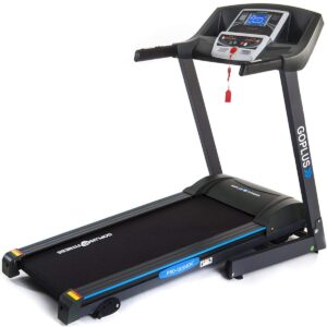 goplus 2.25hp electric folding treadmill with incline, walking running jogging fitness machine with blue backlit lcd display for home & gym cardio fitness