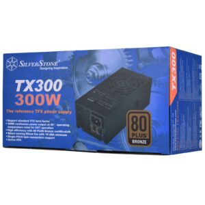 SilverStone Technology 300 Watt TFX Computer Power Supply with 80 Plus Bronze and One PCIe Connector SST-TX300-USA