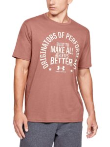 under armour men's ua make all athletes better short sleeve lg brown