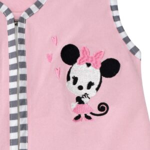 Lambs & Ivy Disney Baby Minnie Mouse 4 Piece Nursery Crib Bedding Set, Pink