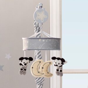 Lambs & Ivy Disney Baby Mickey Mouse Musical Baby Crib Mobile, Gray/Yellow , 27x8.5x8.5 Inch (Pack of 1)