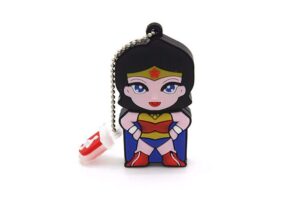 2.0 wonder woman super hero 16gb usb external hard drive flash thumb drive storage device cute novelty memory stick u disk cartoon