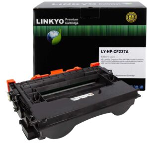 linkyo compatible toner cartridge replacement for hp 37a cf237a (black)