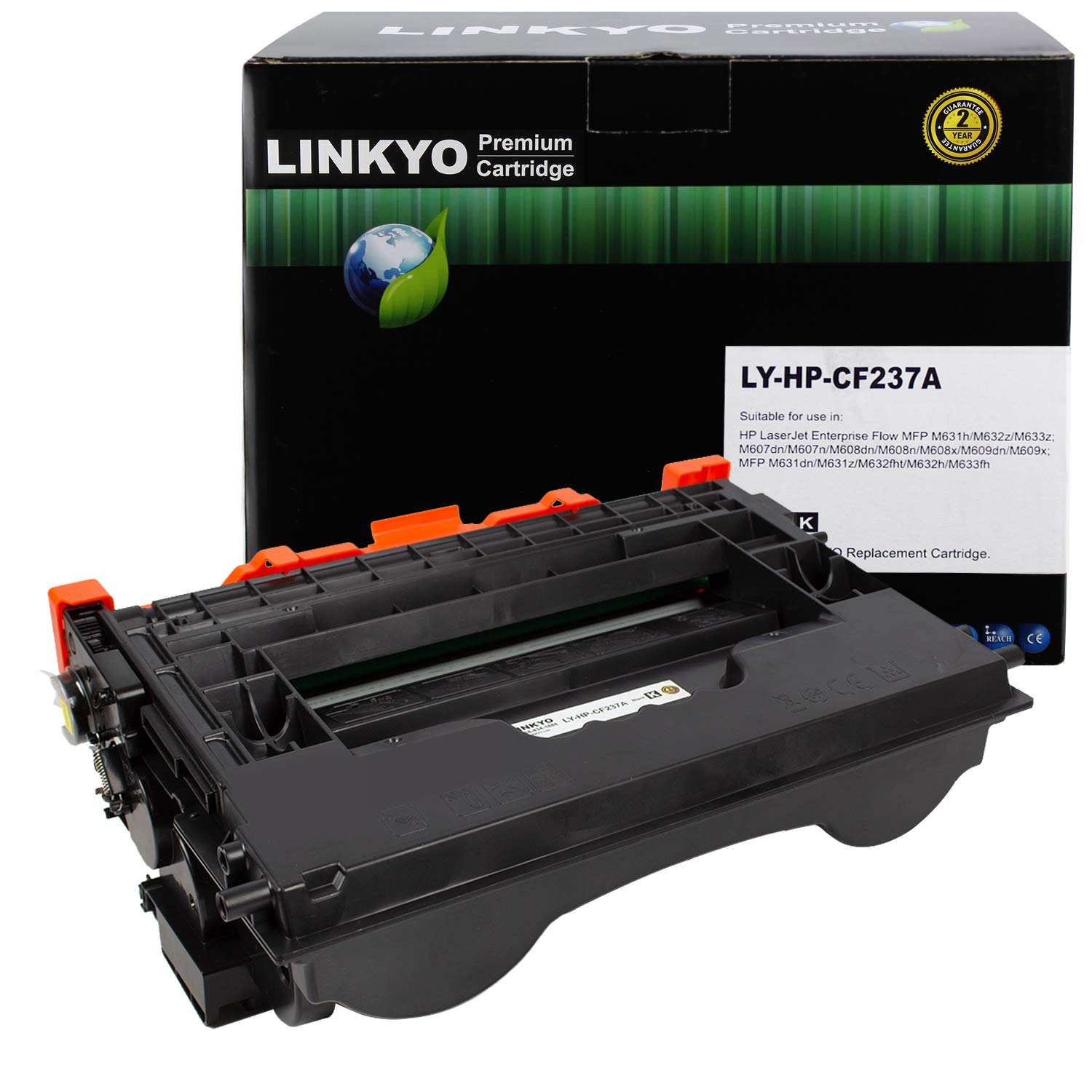 LINKYO Compatible Toner Cartridge Replacement for HP 37A CF237A (Black)