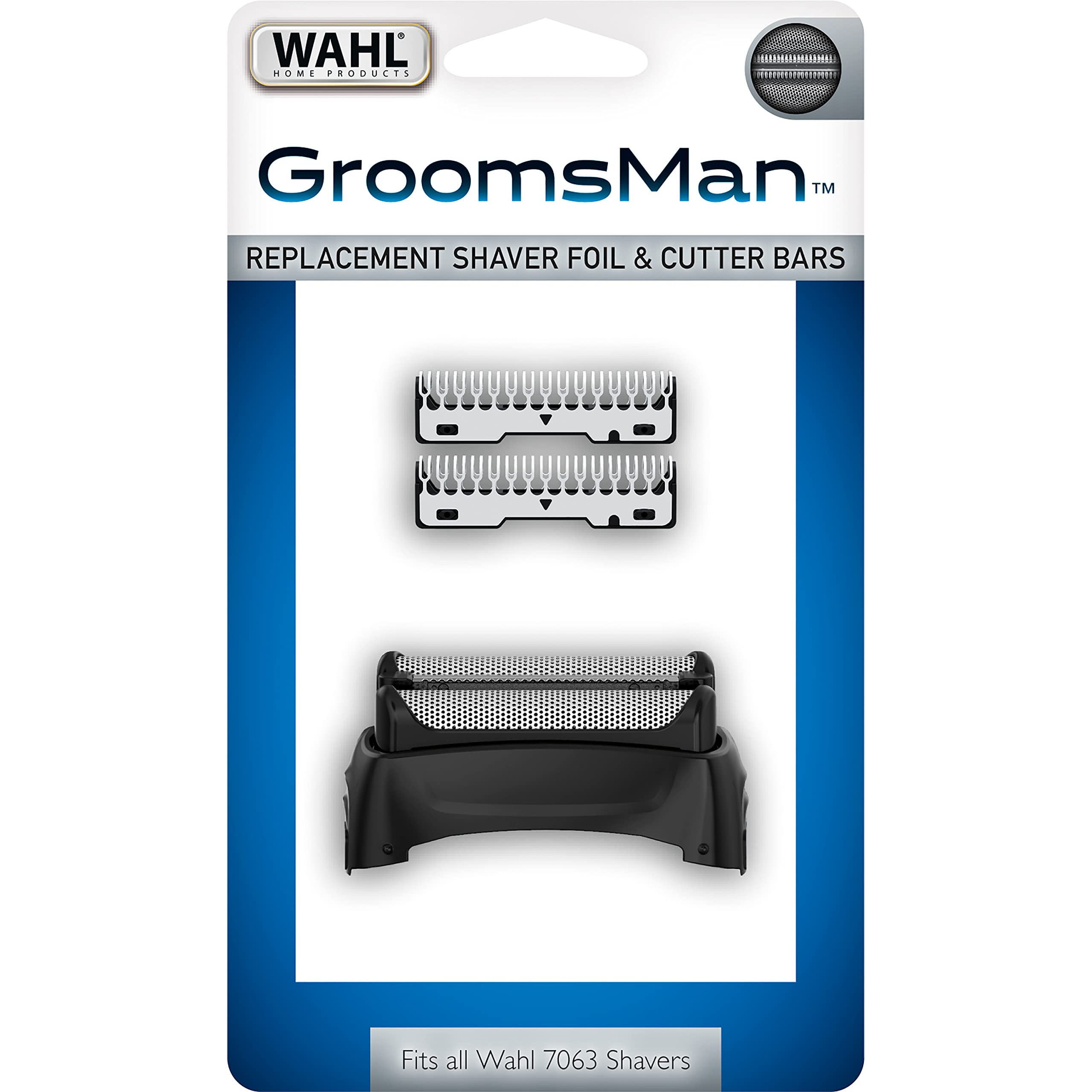 Wahl Groomsman Shaver Replacement Cutters and Head for 7063 Series, Black - Model 7046