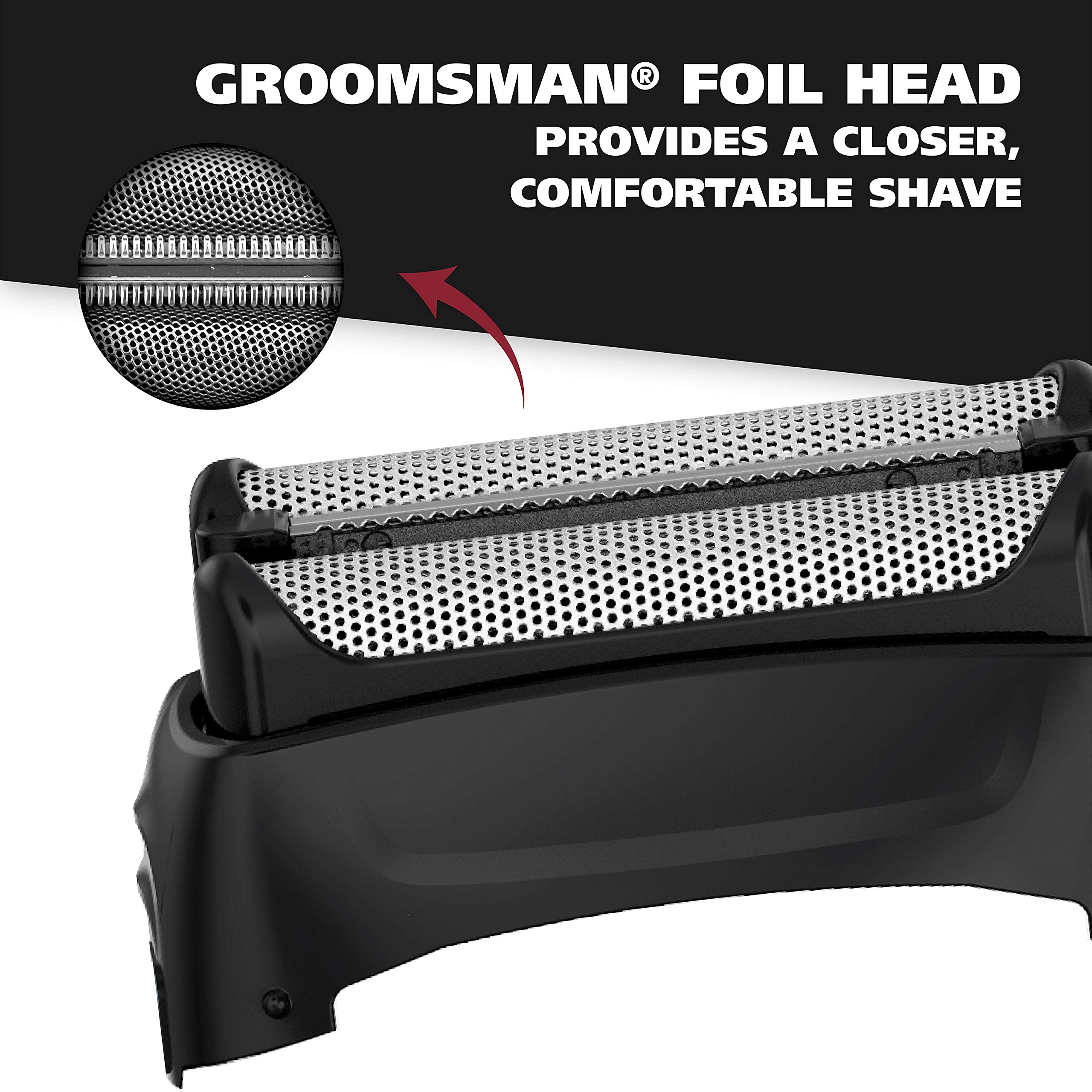 Wahl Groomsman Shaver Replacement Cutters and Head for 7063 Series, Black - Model 7046