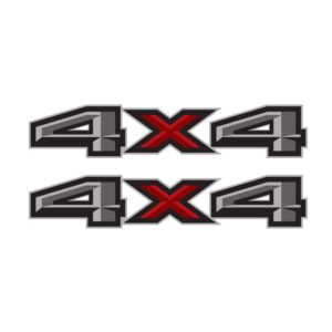 4x4 decals stickers for f150 (2015-2020) and f250 f350 (2017-2020) set of 2 (4x4 original)