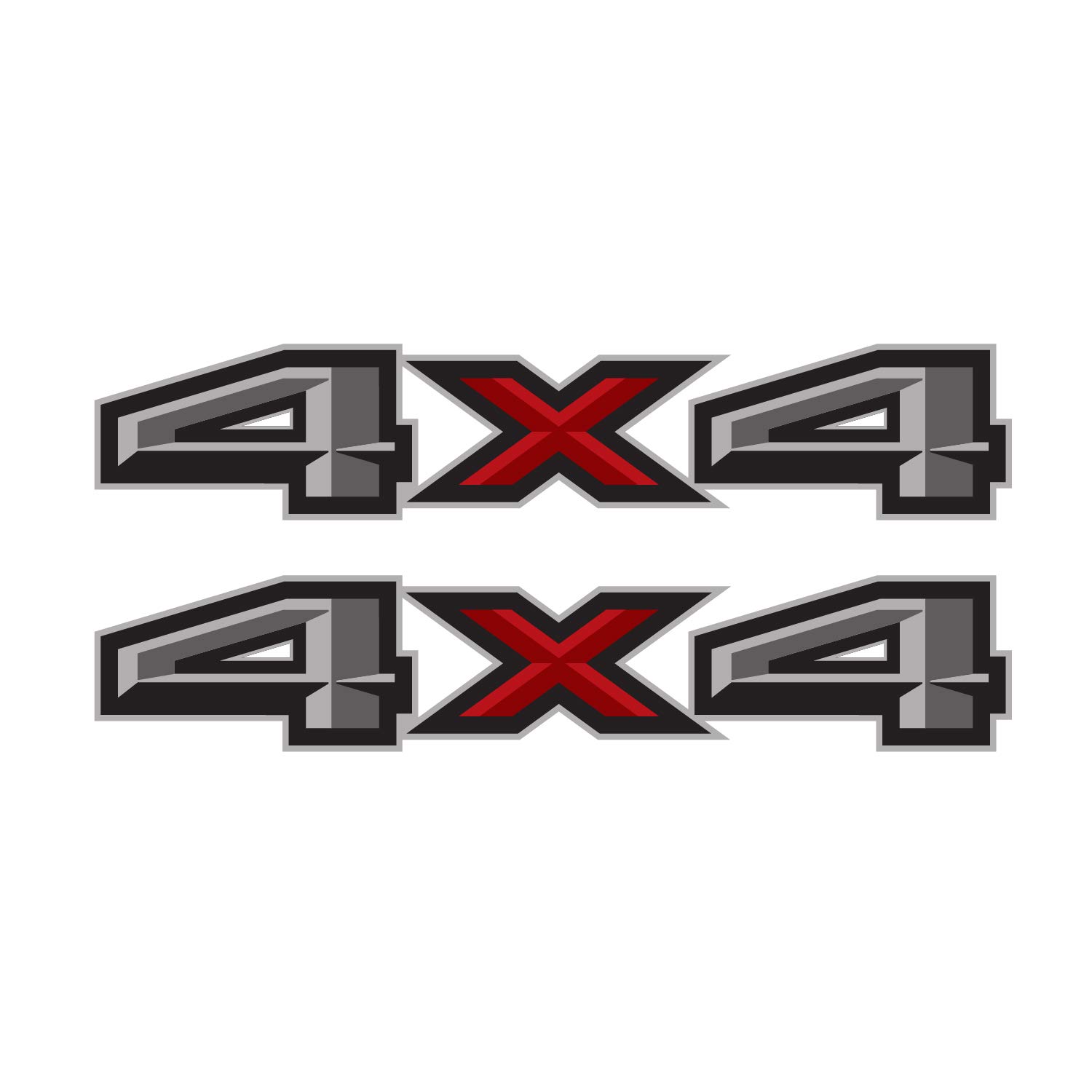 4x4 Decals Stickers for F150 (2015-2020) and F250 F350 (2017-2020) Set of 2 (4x4 Original)