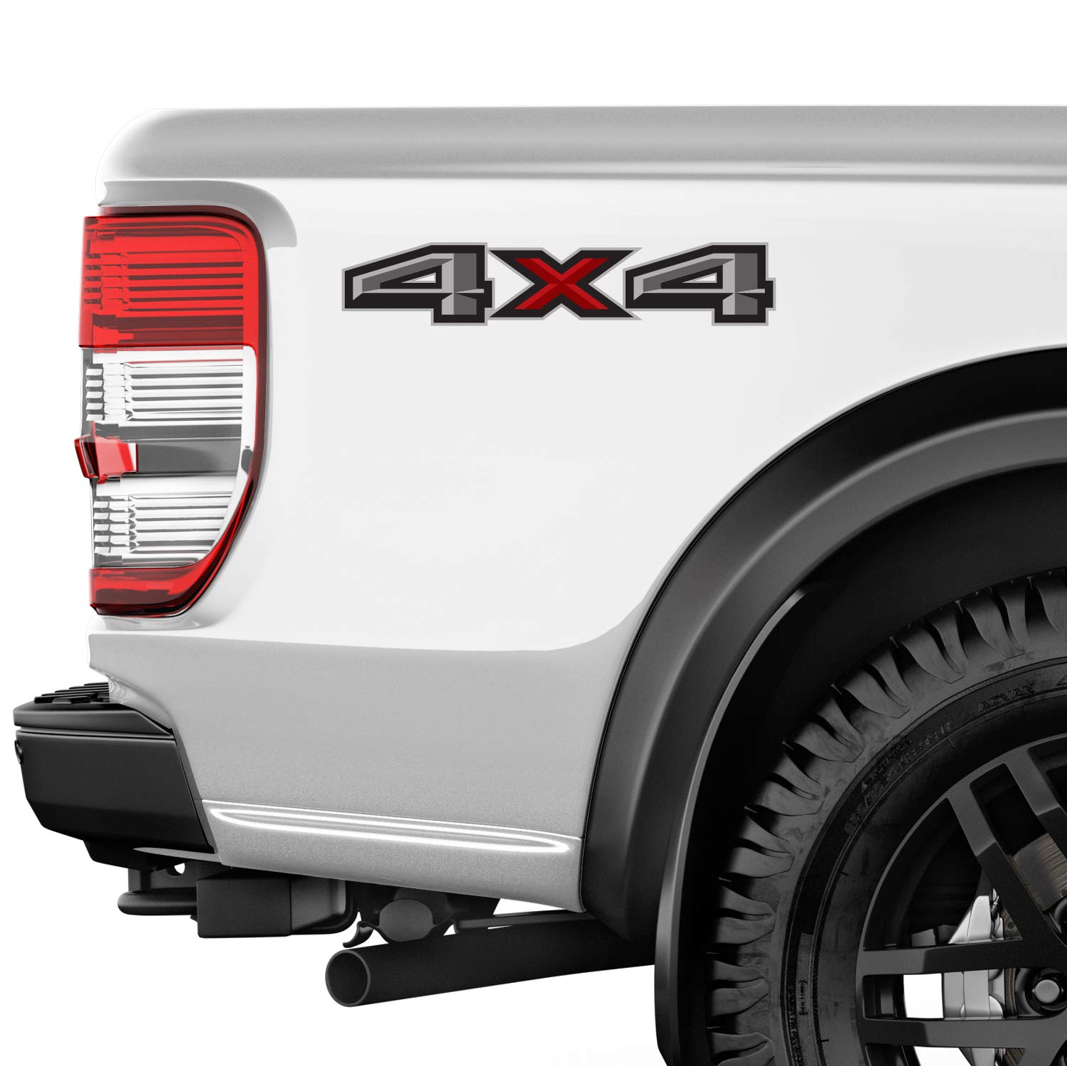 4x4 Decals Stickers for F150 (2015-2020) and F250 F350 (2017-2020) Set of 2 (4x4 Original)