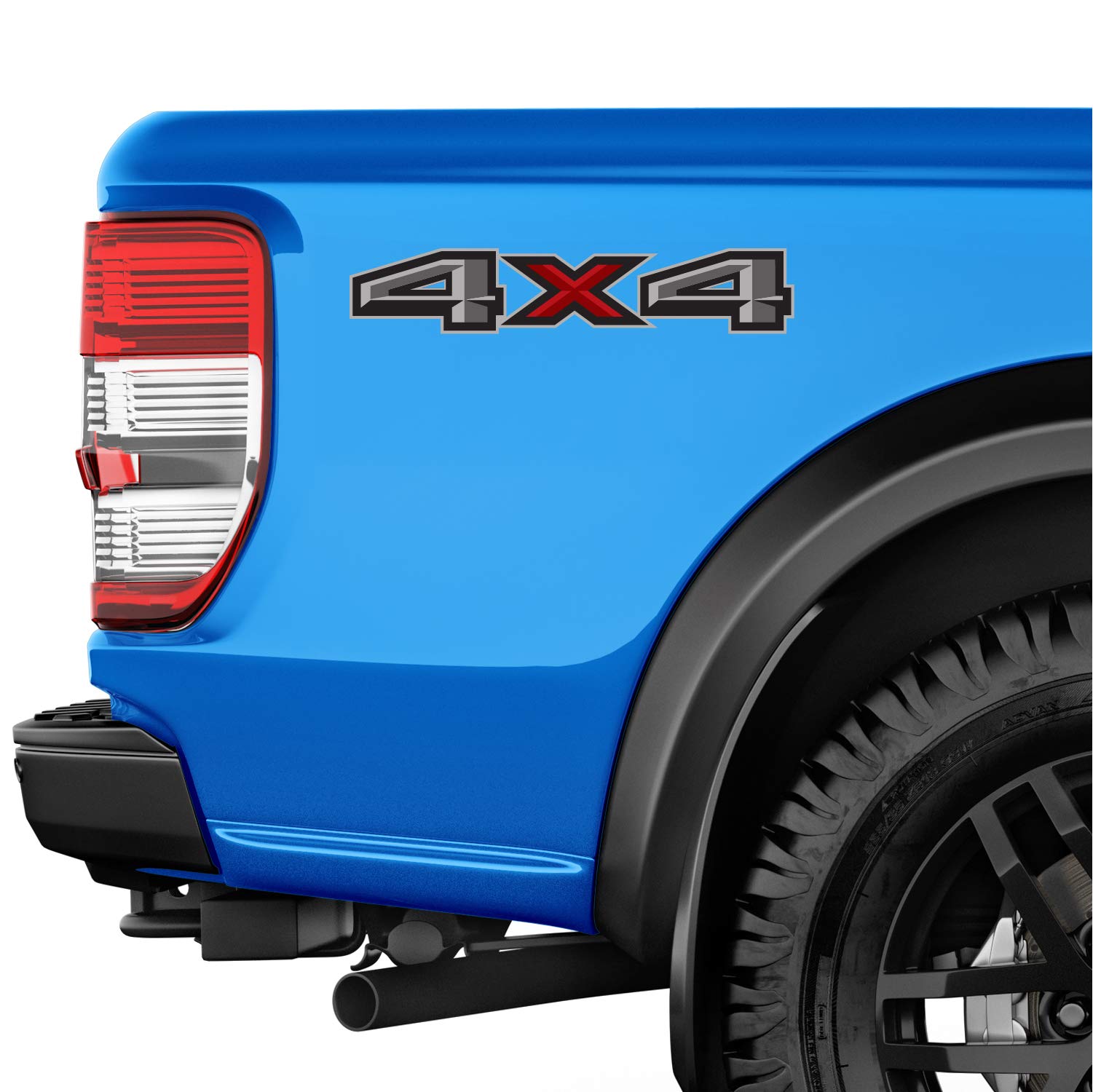 4x4 Decals Stickers for F150 (2015-2020) and F250 F350 (2017-2020) Set of 2 (4x4 Original)