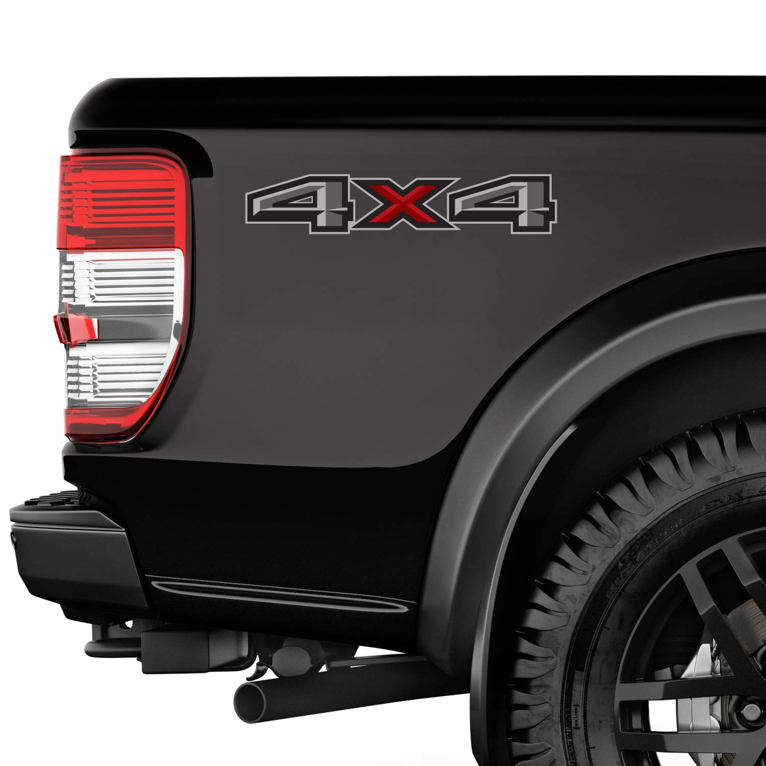 4x4 Decals Stickers for F150 (2015-2020) and F250 F350 (2017-2020) Set of 2 (4x4 Original)