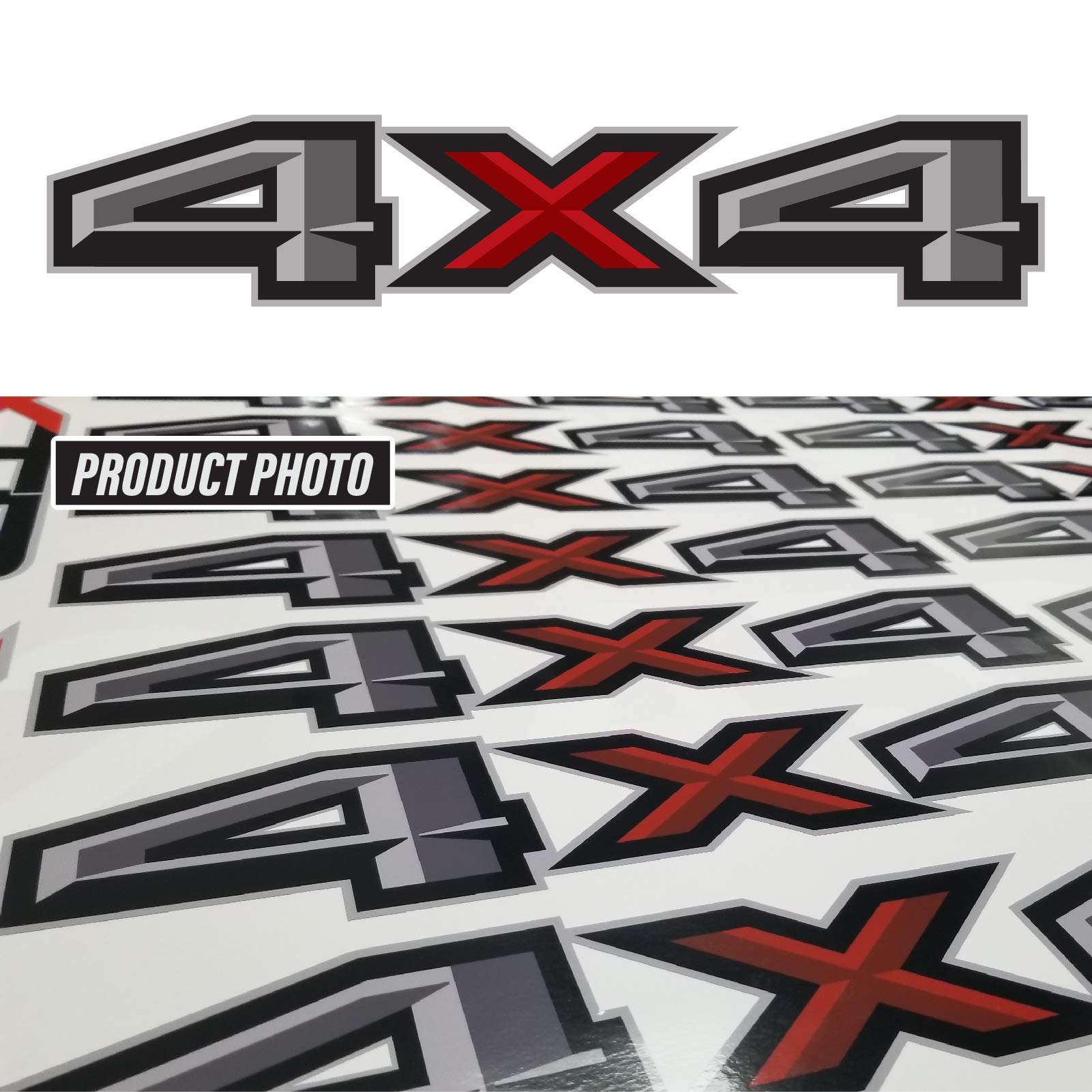 4x4 Decals Stickers for F150 (2015-2020) and F250 F350 (2017-2020) Set of 2 (4x4 Original)