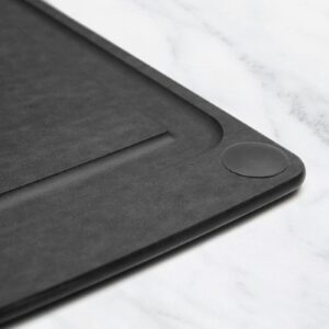 Epicurean All-In-One Cutting Board with Non-Slip Feet and Juice Groove, 11.5" × 9", Slate/Black