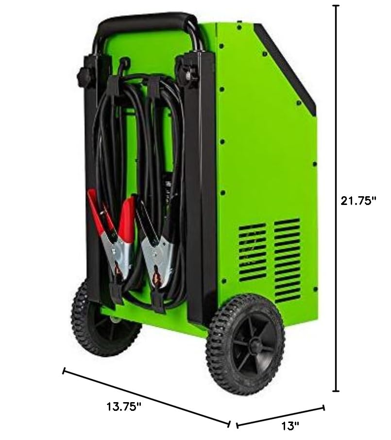 Forney 52755 Battery Charger, 6V 2A/10A, 12V 2A/10A/40A/200A Engine Starter, 13 x 13.75 x 21.75 inches