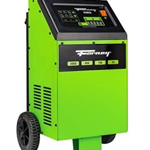 Forney 52755 Battery Charger, 6V 2A/10A, 12V 2A/10A/40A/200A Engine Starter, 13 x 13.75 x 21.75 inches