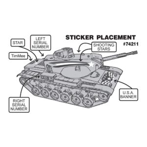 Tim Mee Dominator Big Tank for Action Figures - 22in Olive Green - Made in USA