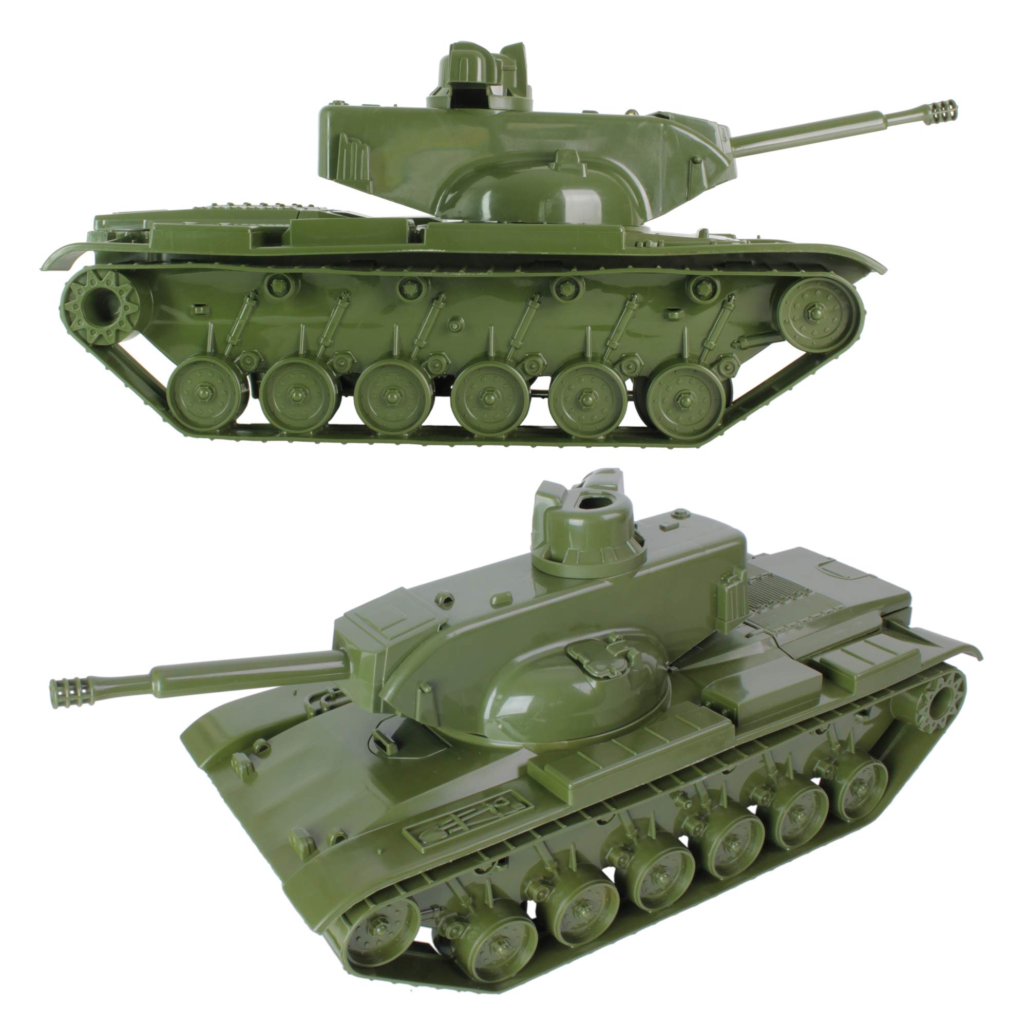 Tim Mee Dominator Big Tank for Action Figures - 22in Olive Green - Made in USA