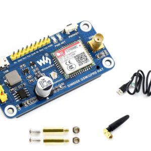 Waveshare GSM/GPRS/Bluetooth 3.0 HAT for Raspberry Pi 2B/3B/3B+/Zero/Zero W Based on SIM800C Support SMS Data Transfer ect