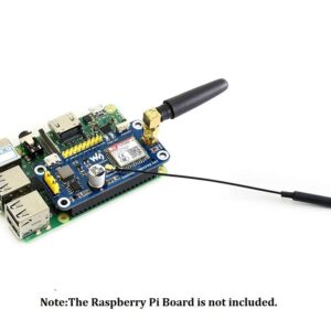 Waveshare GSM/GPRS/Bluetooth 3.0 HAT for Raspberry Pi 2B/3B/3B+/Zero/Zero W Based on SIM800C Support SMS Data Transfer ect