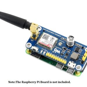 Waveshare GSM/GPRS/Bluetooth 3.0 HAT for Raspberry Pi 2B/3B/3B+/Zero/Zero W Based on SIM800C Support SMS Data Transfer ect