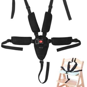 Universal 5 Point Harness Baby Seat Belt Adjustable Baby Safety Strap for High Chair Stroller for Kids Safe Protection