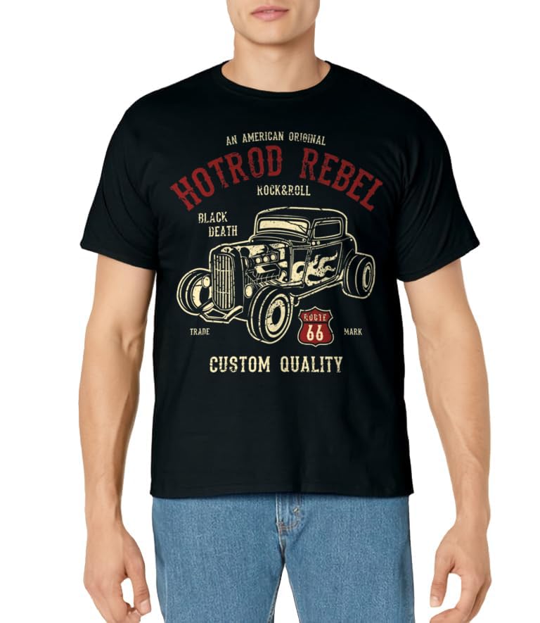 Vintage Hotrod Rock&roll Classic Car T-Shirt