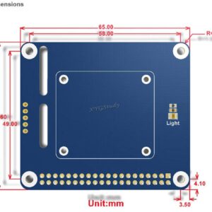 2-DOF Pan-Tilt HAT Onboard PCA9685 PWM Chip TSL25911FN Light Sensor Control Camera Movement Sense Light Intensity Via I2C Interface for Raspberry Pi 4 3 2 Model B+ B Zero W WH Jetson Nano @XYGStudy