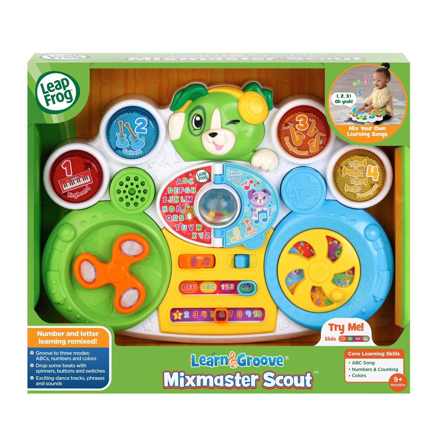 LeapFrog Learn & Groove Mixmaster Scout, Green