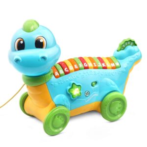 leapfrog lettersaurus alphabet pull toy, teal