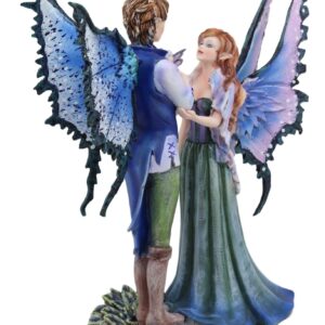 Ebros Amy Brown Family Love Fairy Mother Father and Baby Child Statue 9.5" Tall Fantasy Mythical Faery Garden Magic Collectible Figurine Fairies Pixies Nymphs Decor