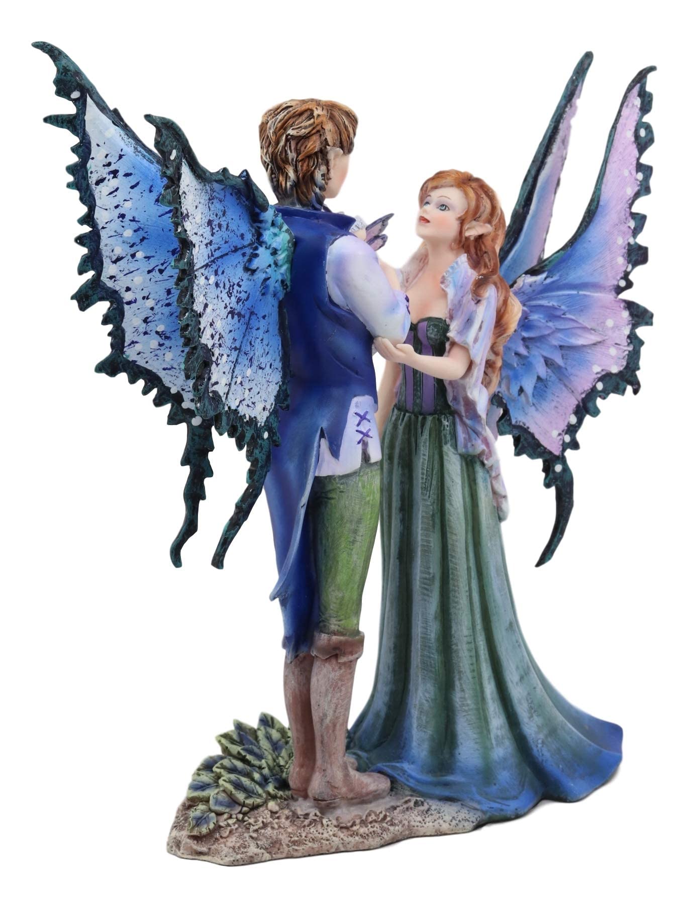 Ebros Amy Brown Family Love Fairy Mother Father and Baby Child Statue 9.5" Tall Fantasy Mythical Faery Garden Magic Collectible Figurine Fairies Pixies Nymphs Decor