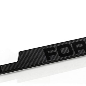 Ford Blacked Out with Carbon Fiber Inlay zinc License Plate Frame 2 Hole