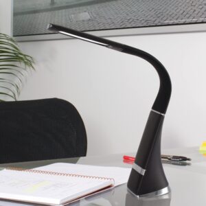 ottlite recharge led desk lamp with clearsun led technology - portable, dimmable & flexible gooseneck - travel-friendly task lamp with rechargeable battery - for home, reading, office & college dorms