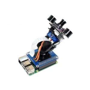 Waveshare 2-DOF Pan-Tilt HAT for Raspberry Pi Series Board Light Intensity Sensing Control Camera Movement I2C Interface