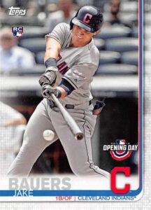 2019 topps opening day #177 jake bauers cleveland indians rookie baseball card