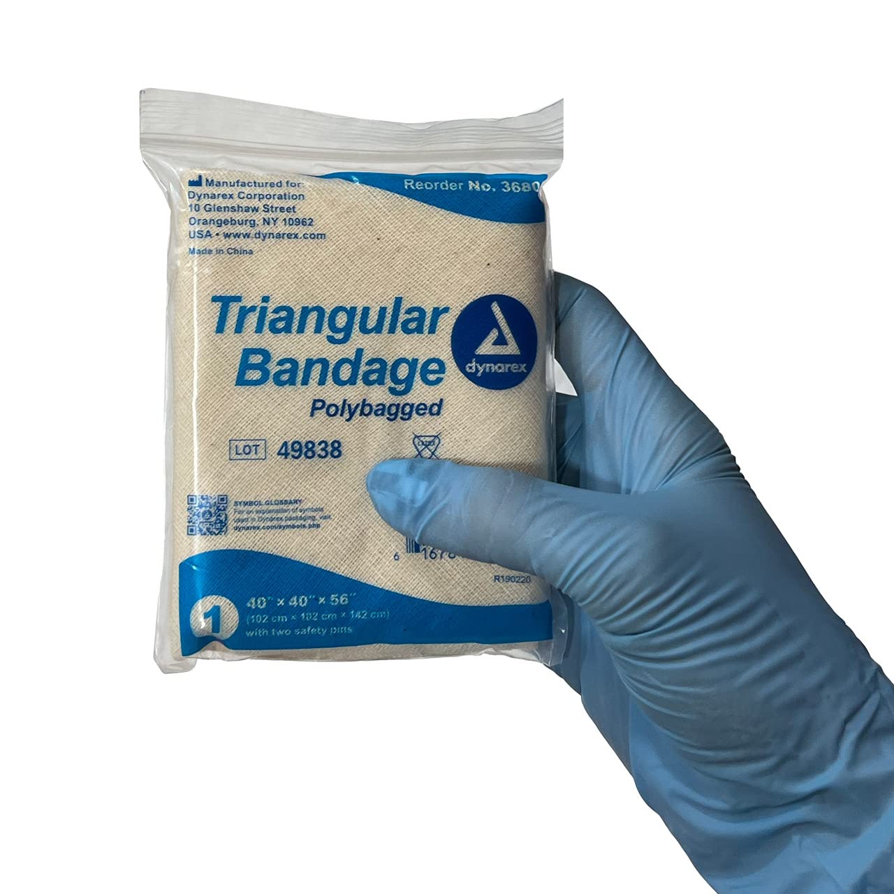 Non Sterile Triangle Bandage w/ 2 Safety Pins