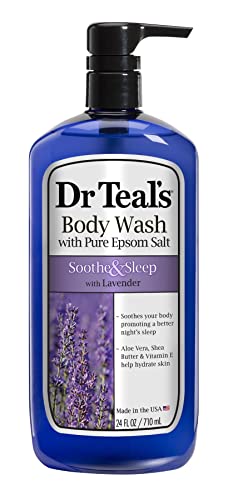 Dr Teals Lavender Body Wash w/Pure Epsom Salt - Bundle w/Dr Teals Lavender Body Lotion! Soothing Set!